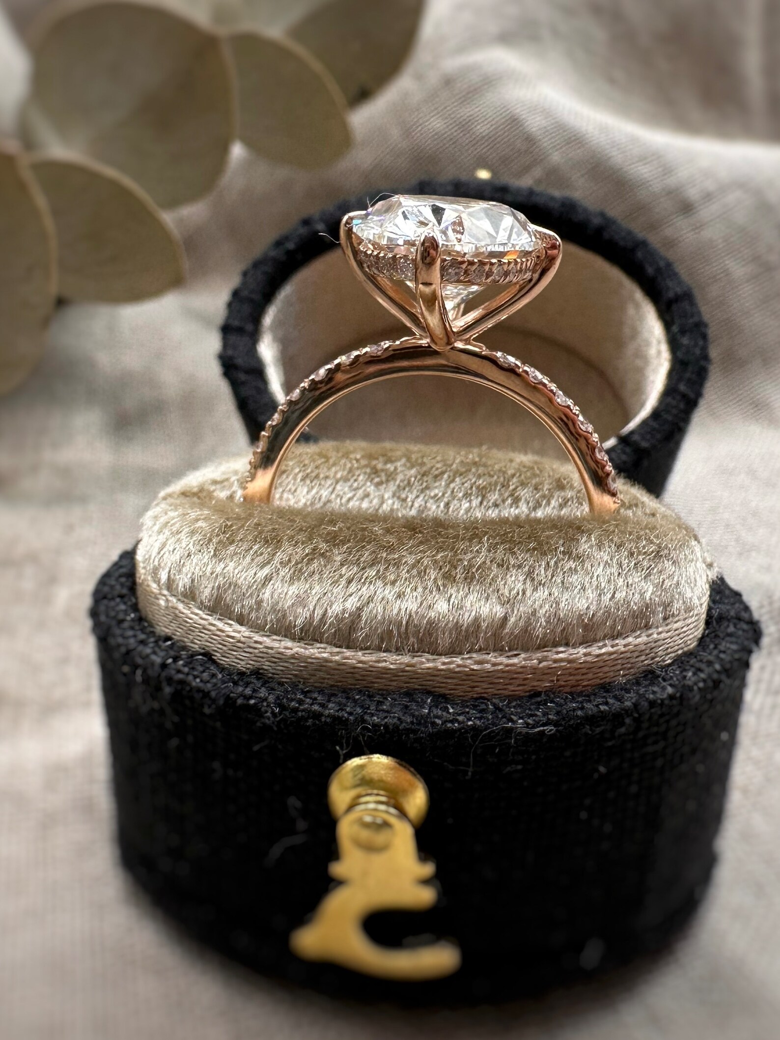 Ready to Ship 4.14 Oval Lab Grown CVD Diamond Hidden Halo Pave ...