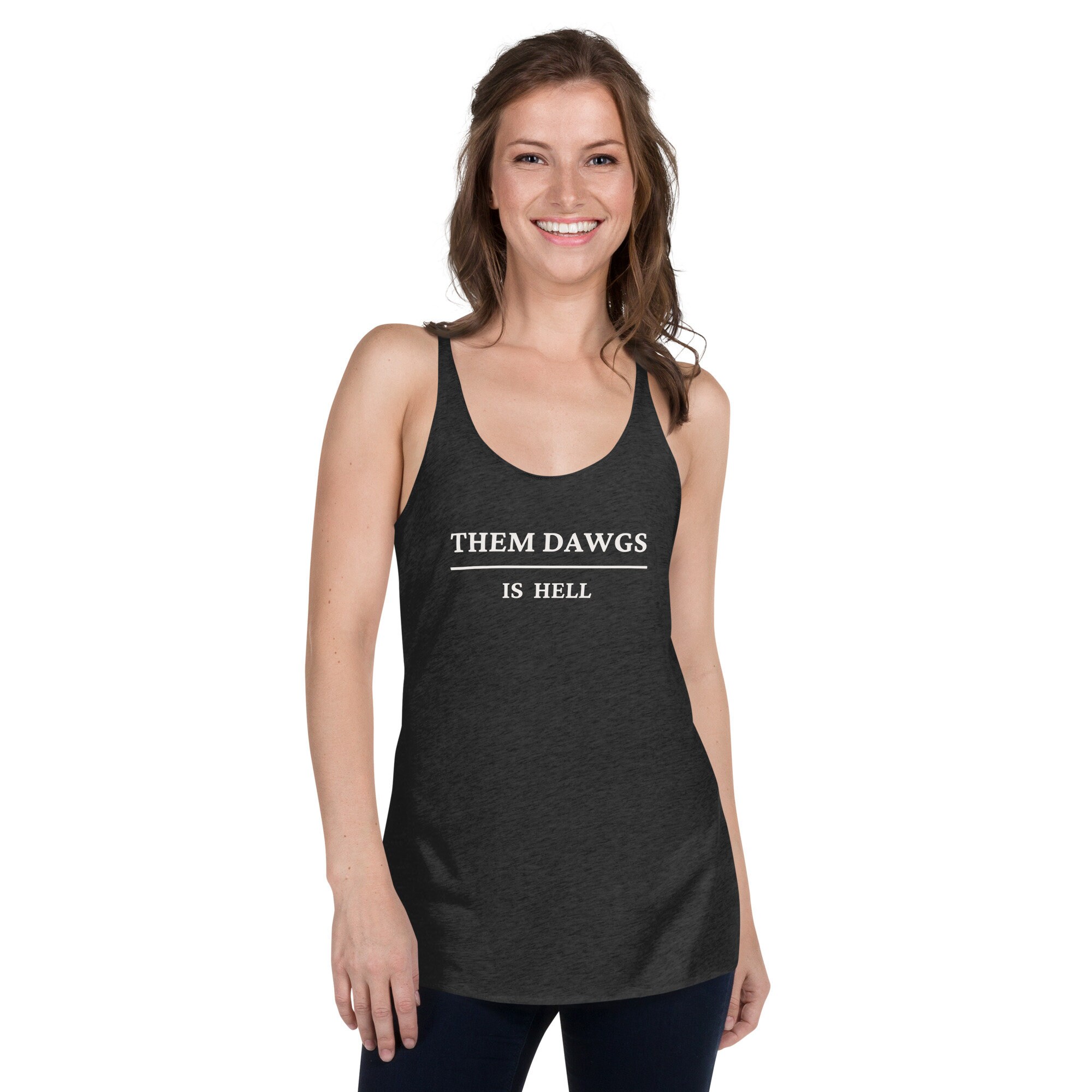UGA Bulldogs Them Dawgs is Hell Women's Racerback Tank Top Shirt - Etsy