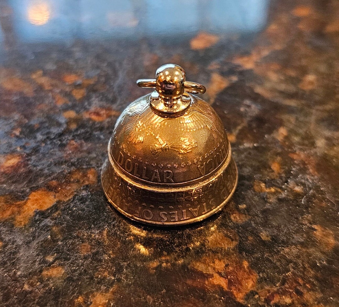 Harmony in Coins: Handcrafted Duo Coin Bell - Etsy