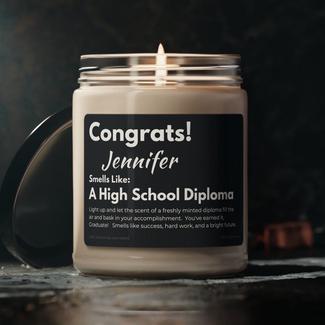Personalized Congrats High School Graduate! Candle - Smells Like ...