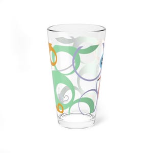 Atomic Space Black Cat | Pint Glass 16oz | Mid Century Modern Cocktail ...