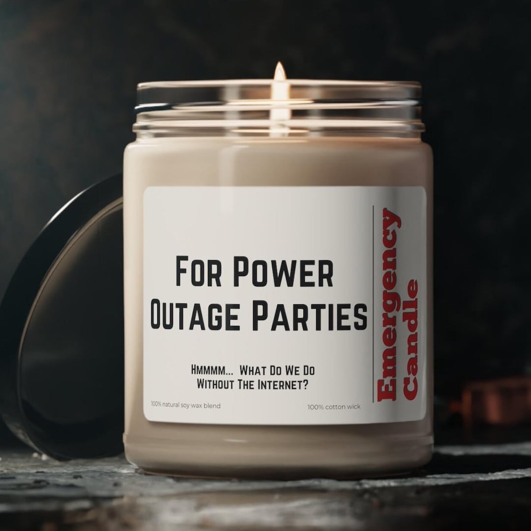 Funny Candle - for Power Outage Parties Emergency Candle: 9oz. Party ...