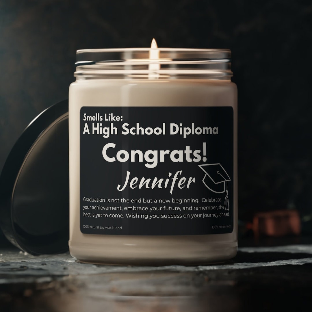 Personalized Congrats High School Graduate! Candle - Smells Like ...