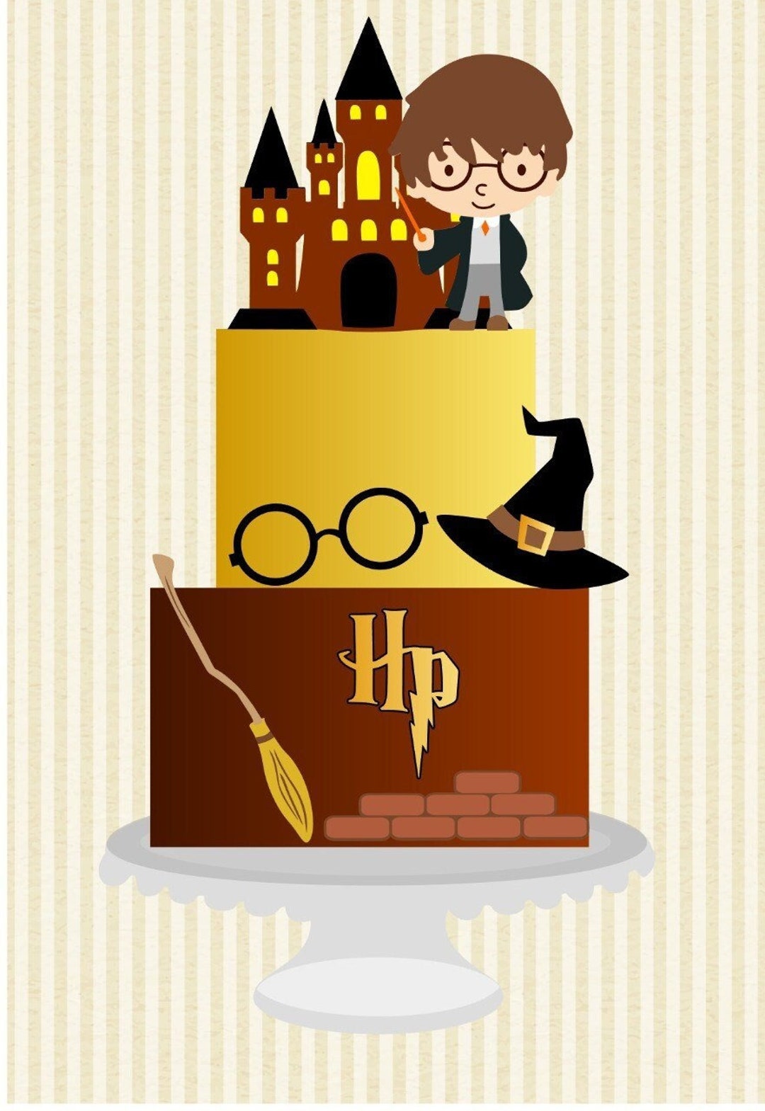Harry Potter Cake Topper - Etsy