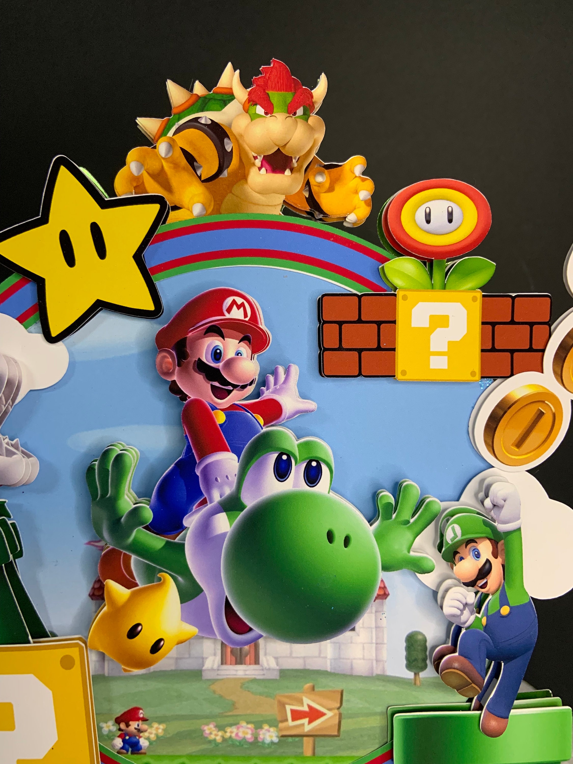 Super Mario Cake Topper Mario Topper Mario Bros - Etsy