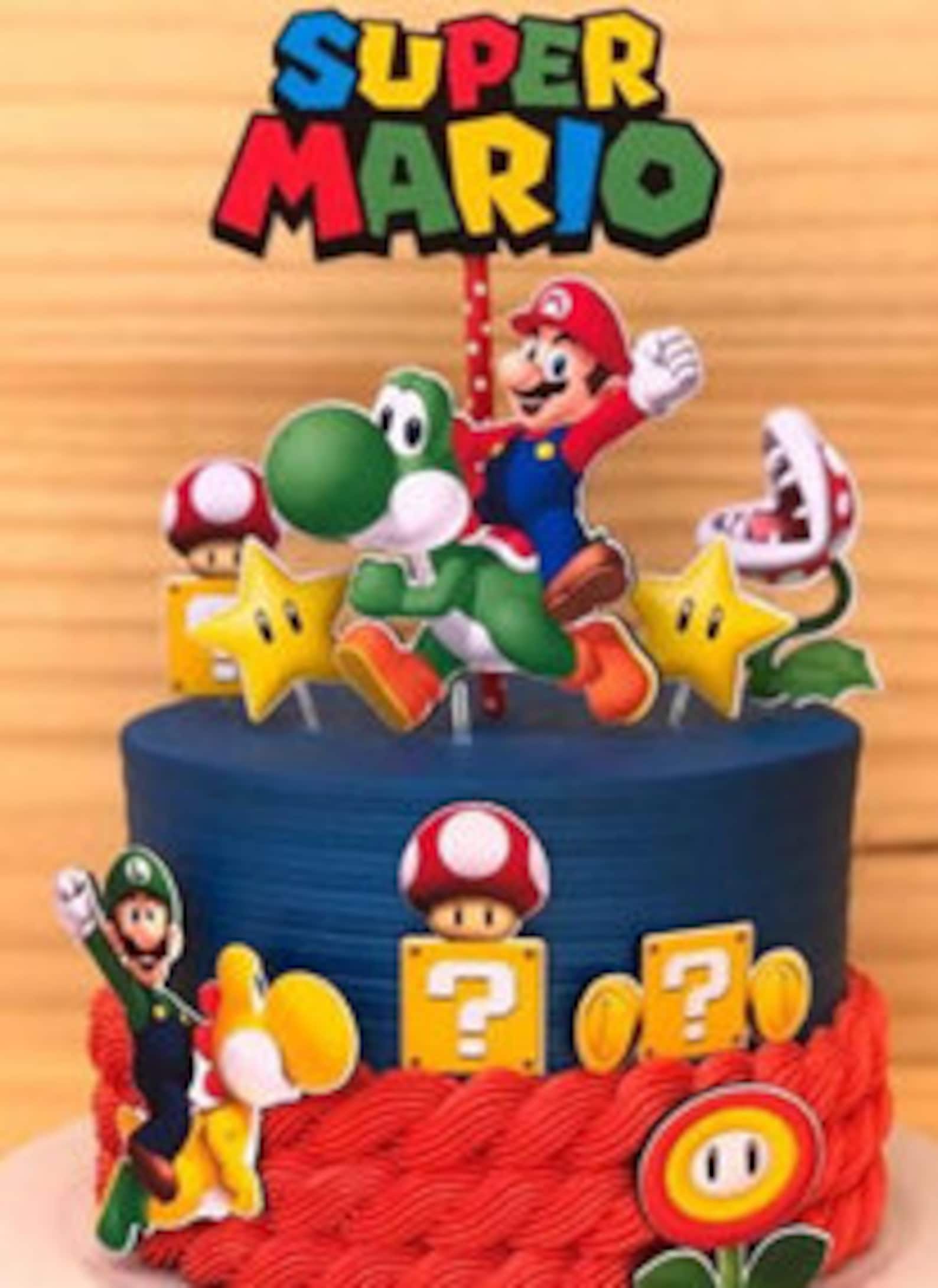 Cake Topper Mario Mario Mario Bros - Etsy