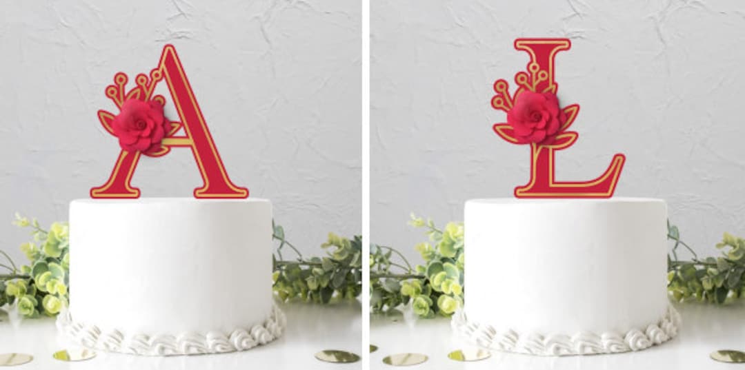 Cake Topper Letters Letter Letra Topo Bolo Pastel - Etsy