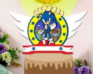 Sonic Cake Topper Sonic Cake Topper Boys - Etsy