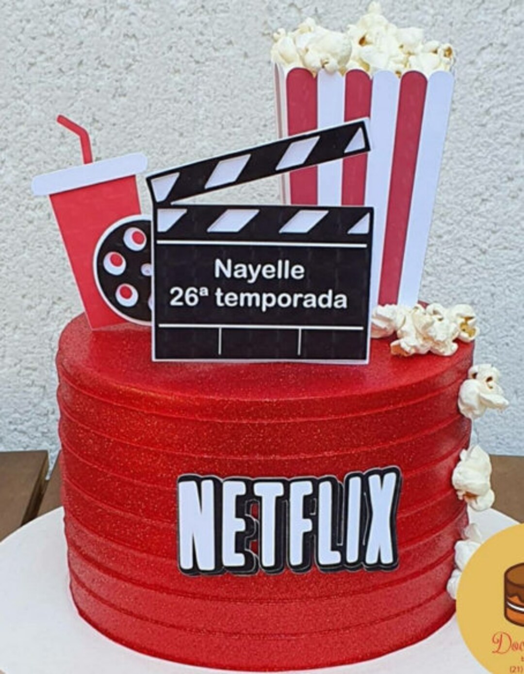 Cake Topper Netflix Netflix Movie Theater Topo Bolo Patel - Etsy
