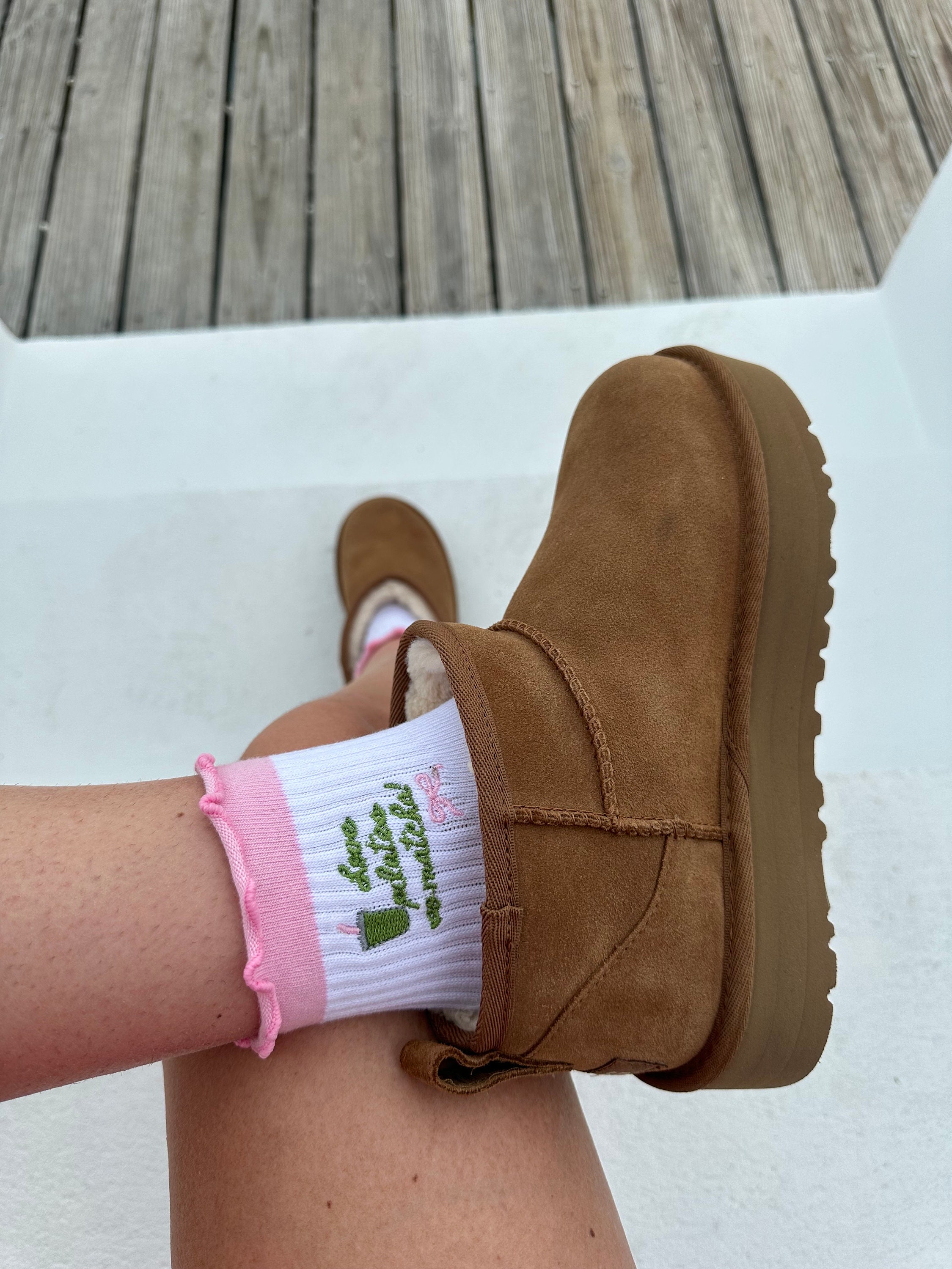 Love Pilates so Matcha Grip Non Slip Sock With Heart Grips for Pilates ...