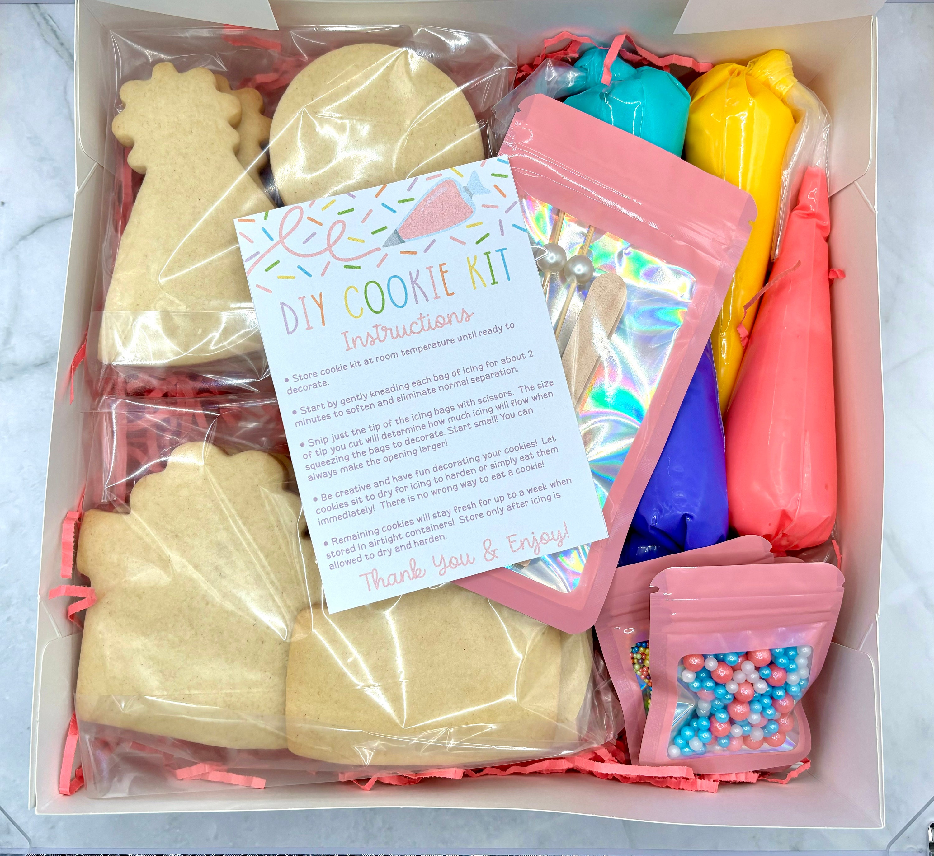 Birthday Cookie Decorating Kit, DIY, Everything You Need is Included ...