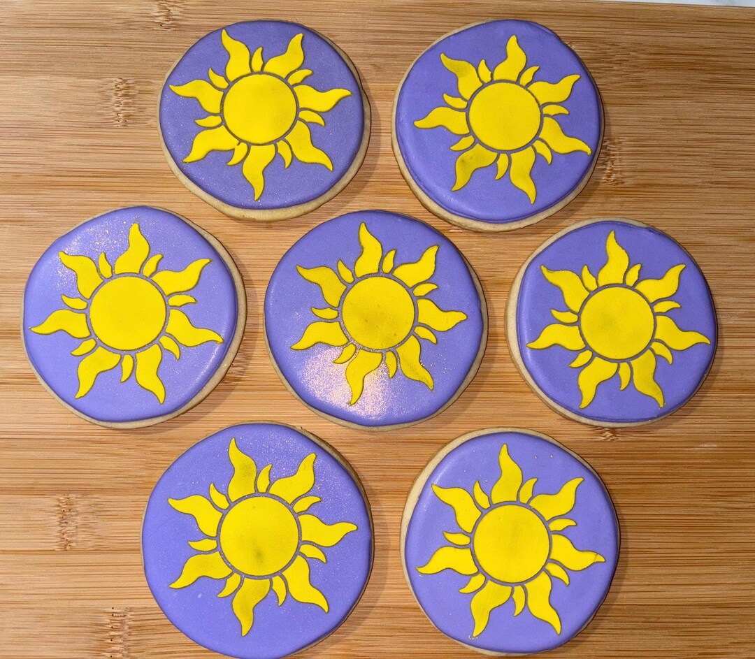 Tangled Rapunzel Inspired Decorated Sugar Cookies, 1 Dozen - Etsy