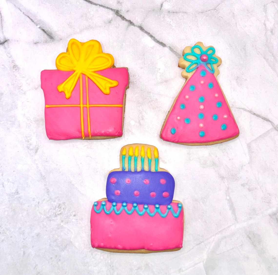 Birthday Cookie Decorating Kit, DIY, Everything You Need is Included ...