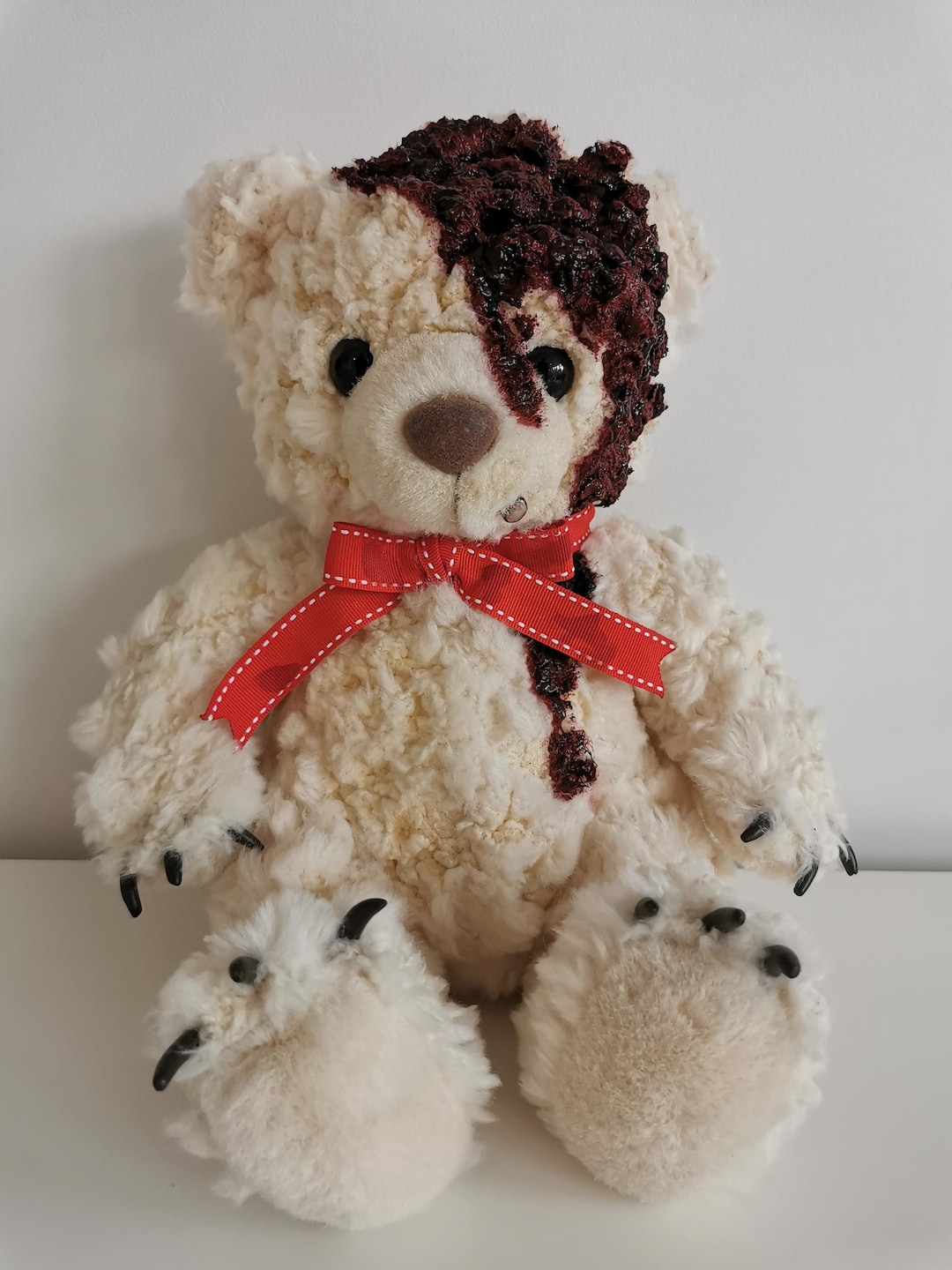 Gory Scary Horror Teddy Bear - Upcycled Spooky Plush - Scary ...