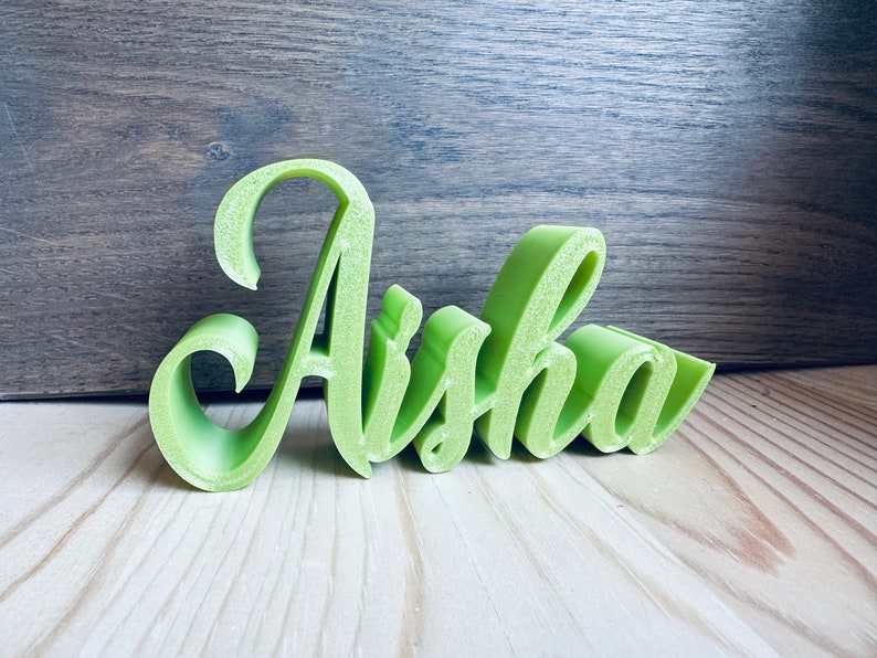 Custom Freestanding Table Sign With Name, Family Name Décor for ...