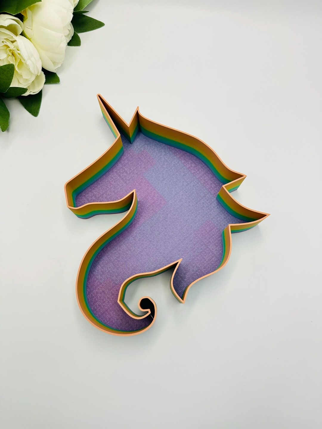 Unicorn Shape Tray Rainbow Baby Shower Baby Girl Party Decoration First ...