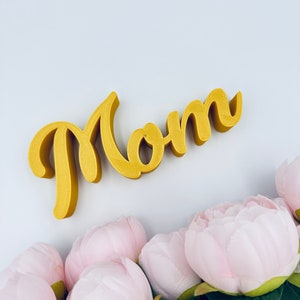 MOM Freestanding Table Sign Custom Mothers Day Gift for Mom Table Name ...