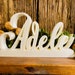 Welcome Freestanding Table Sign Custom Name for Office Table - Etsy