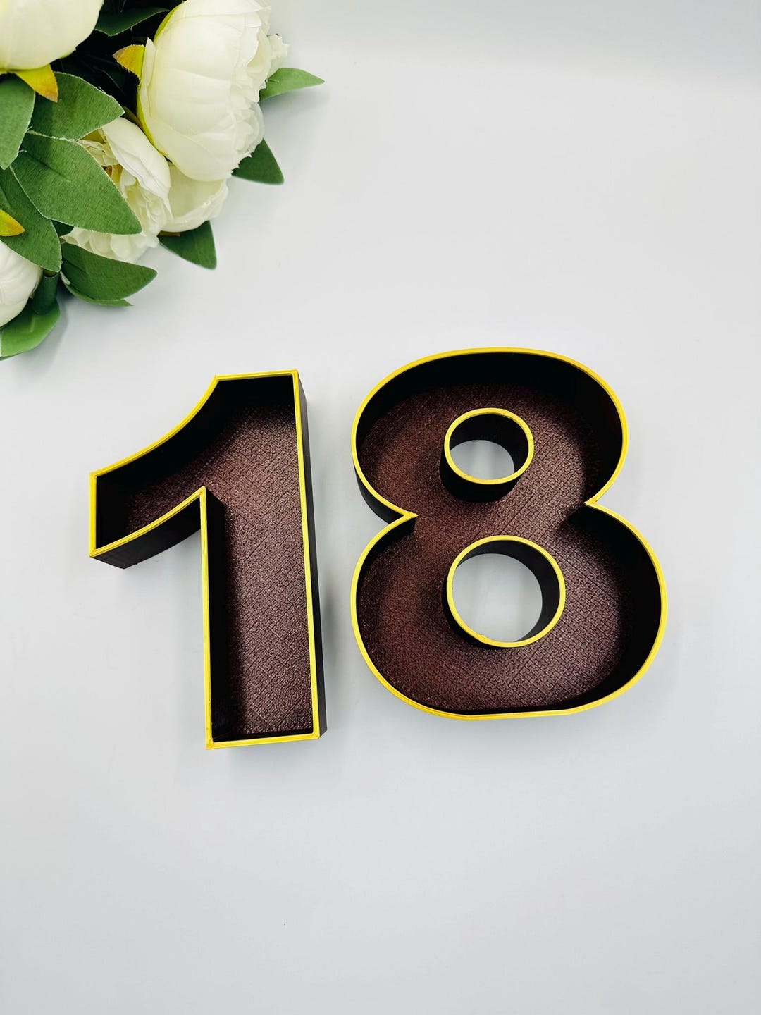 Fillable 8" Number Tray Birthday Decoration Empty Charcuterie Letter ...