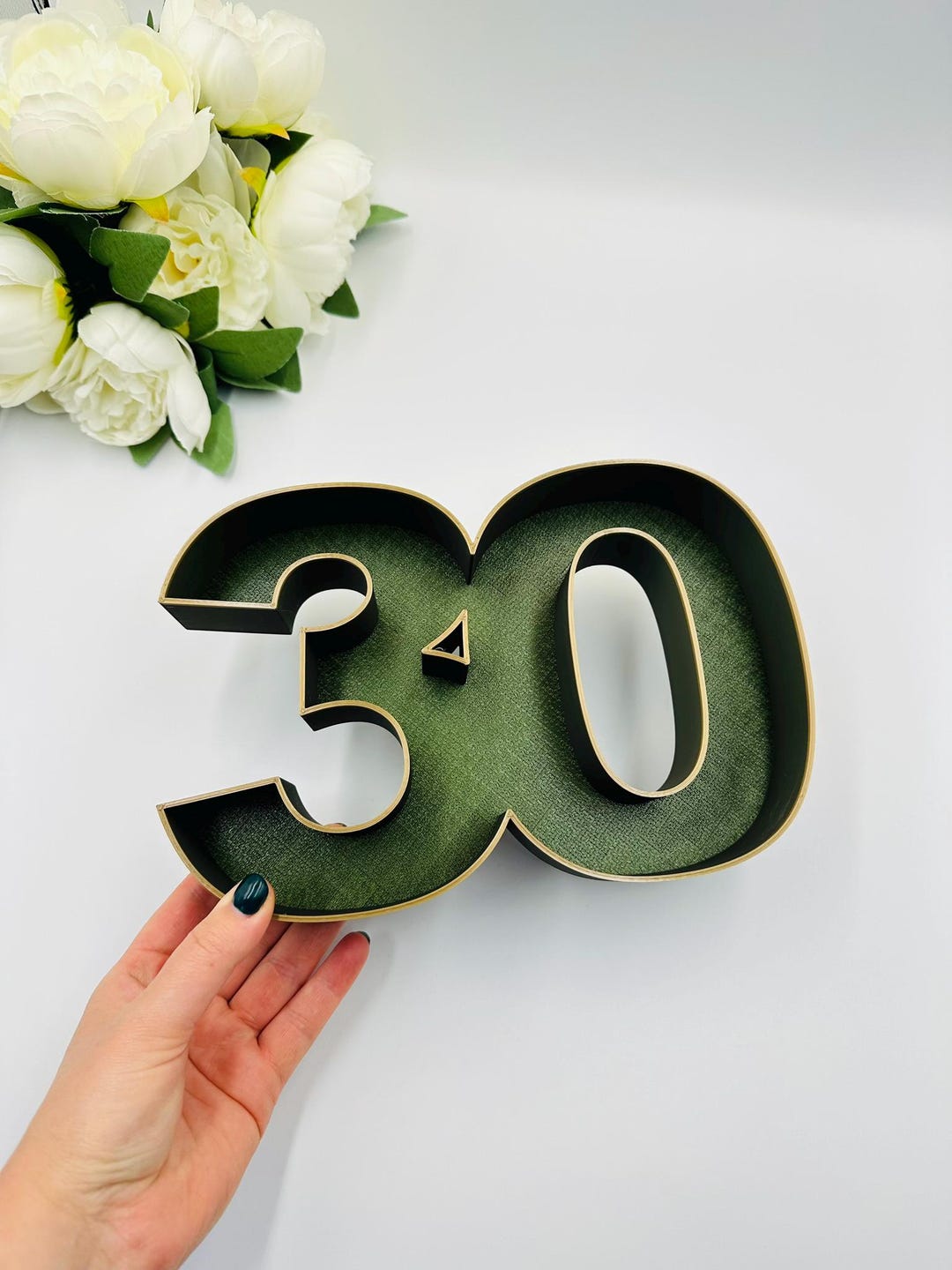 Fillable Joint Numbers 6,5'' Tray Birthday Number Box for Charcuterie ...