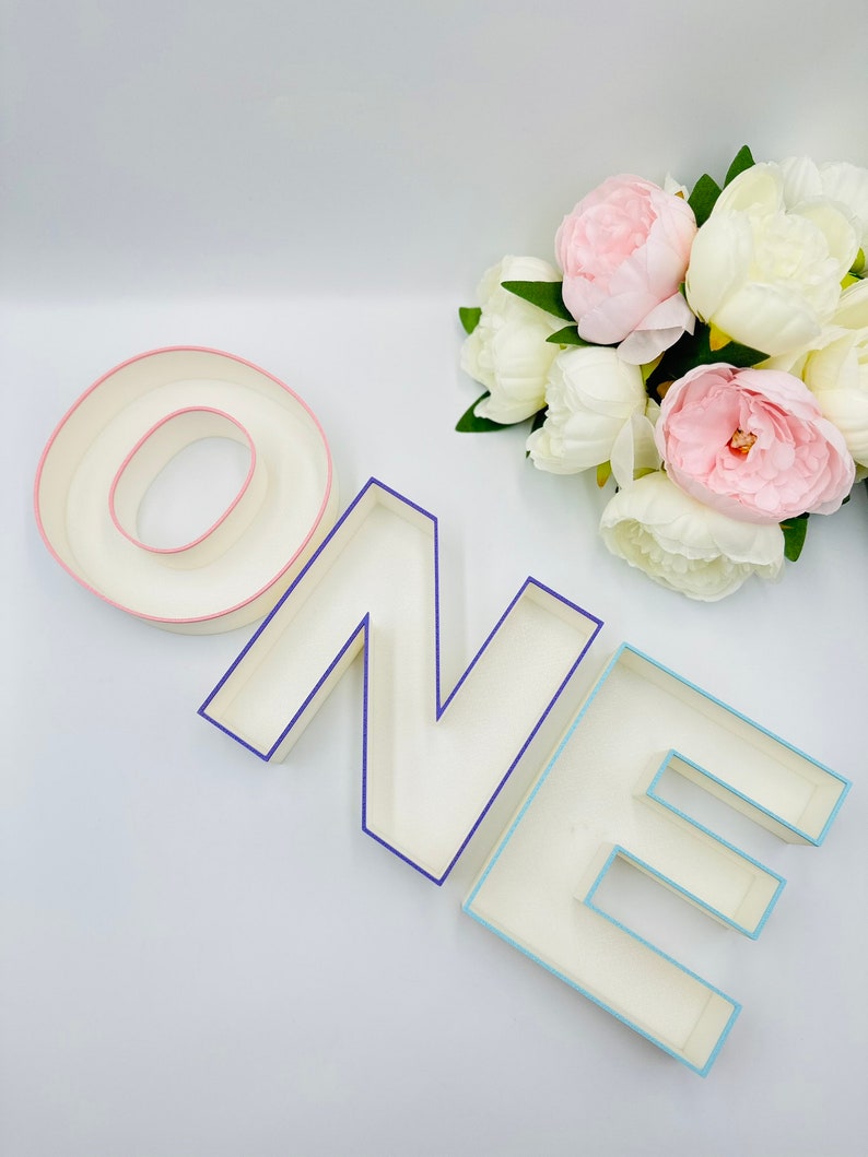 Fillable Letter Tray Birthday Numbers Decoration Empty ONE Charcuterie ...