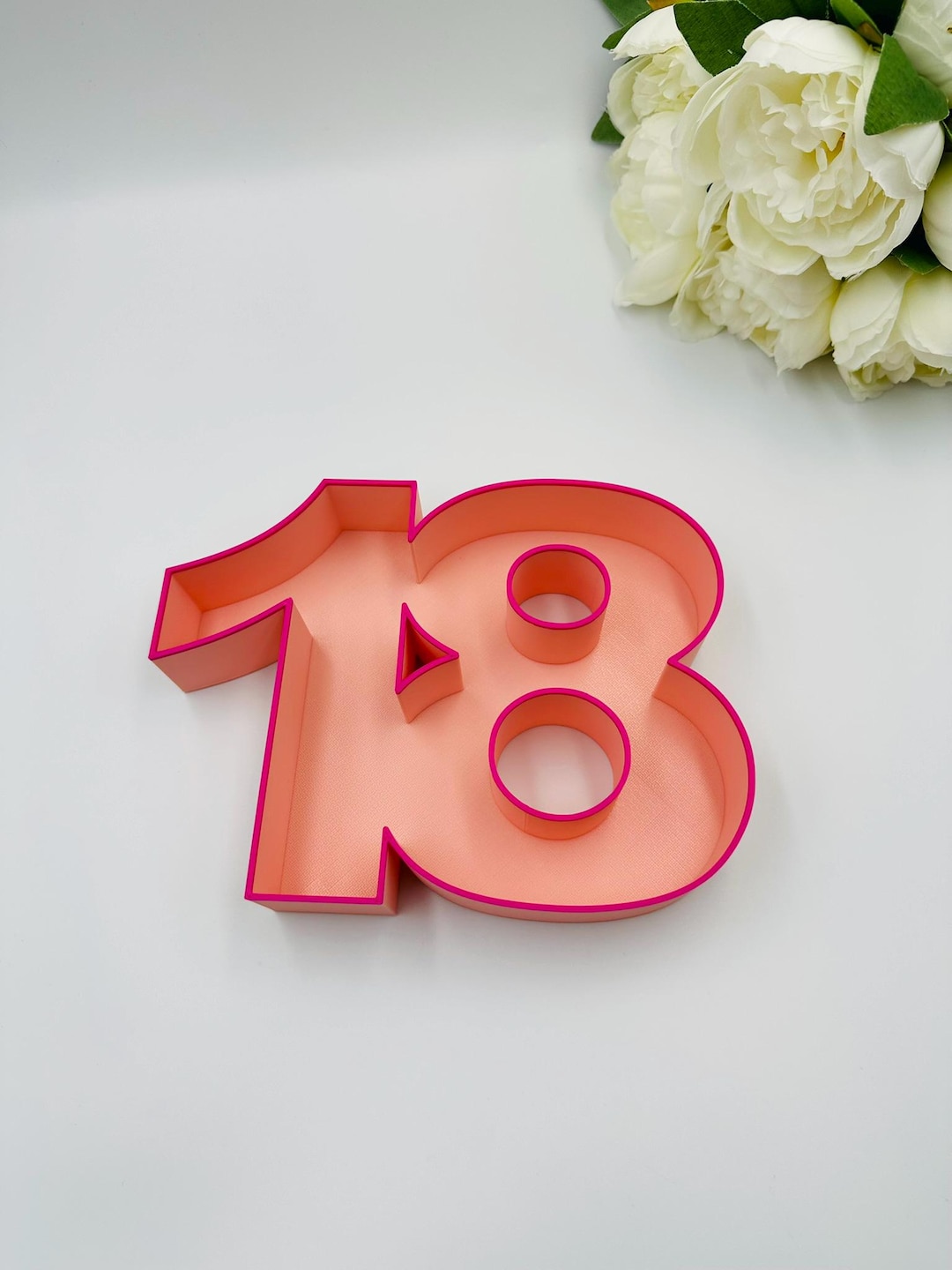 18th Number Tray Birthday Party Fillable Joint Numbers 6,5'' Birthday ...