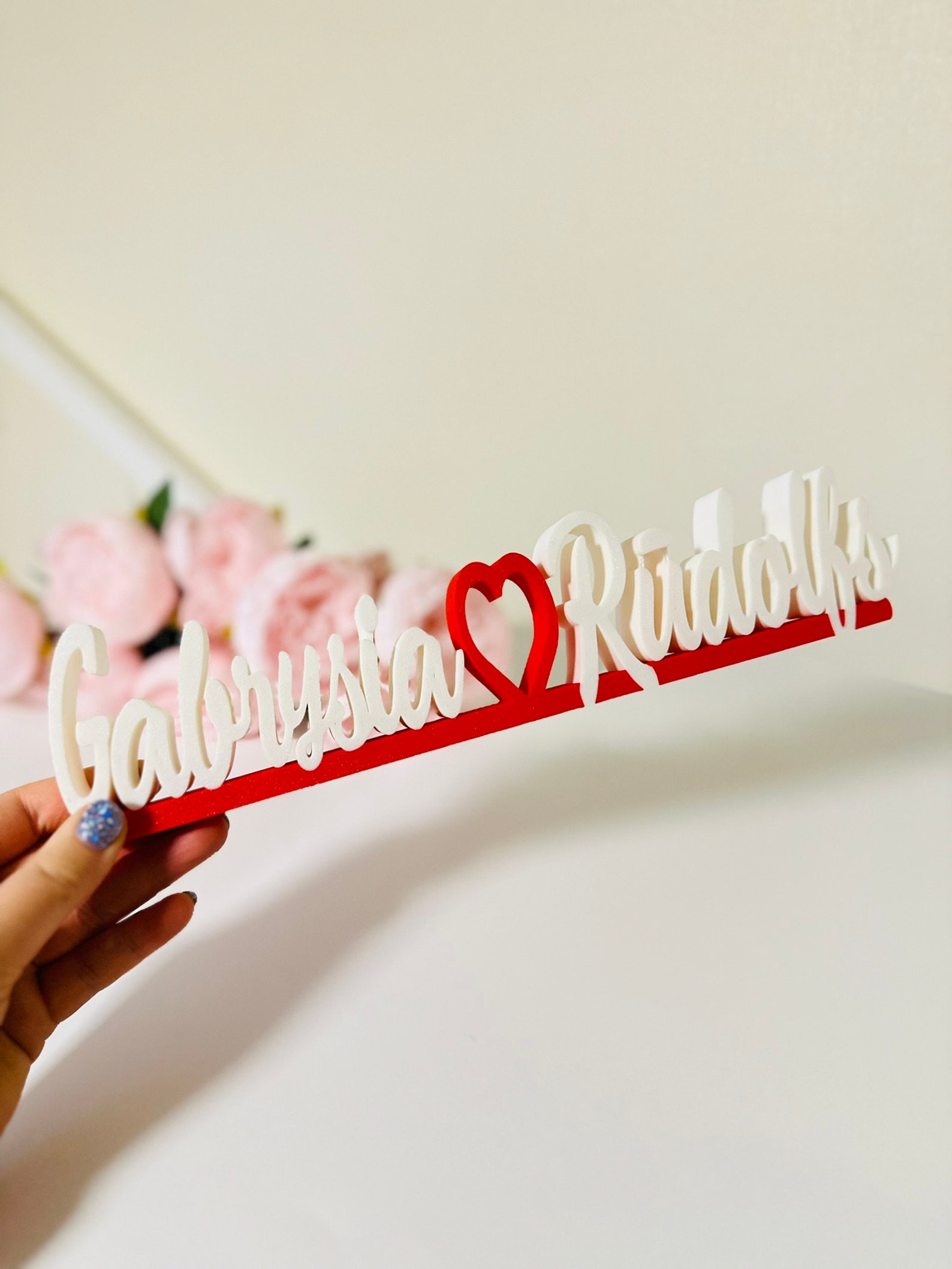 Couple Names Heart Sign for Valentines Day Gift Idea for Boyfriend ...