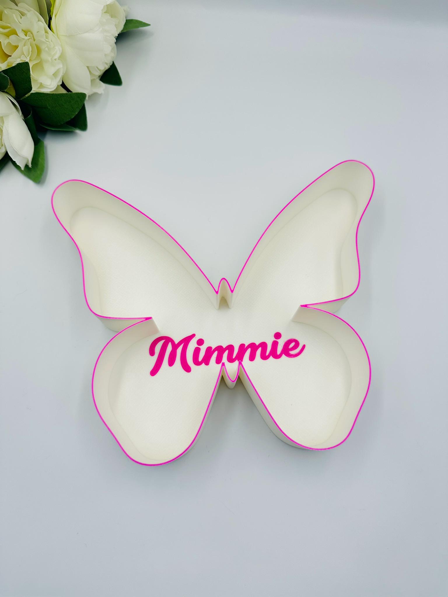 Butterfly Shape Tray Fluttering Baby Shower Baby Girl Party Decorations ...