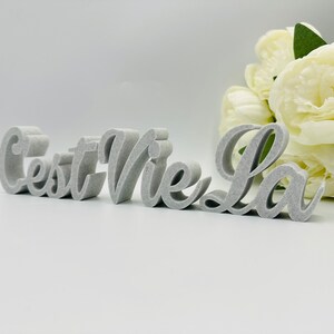 La Vida Freestanding Name Sign for Mantel, Self Standing Living Room ...