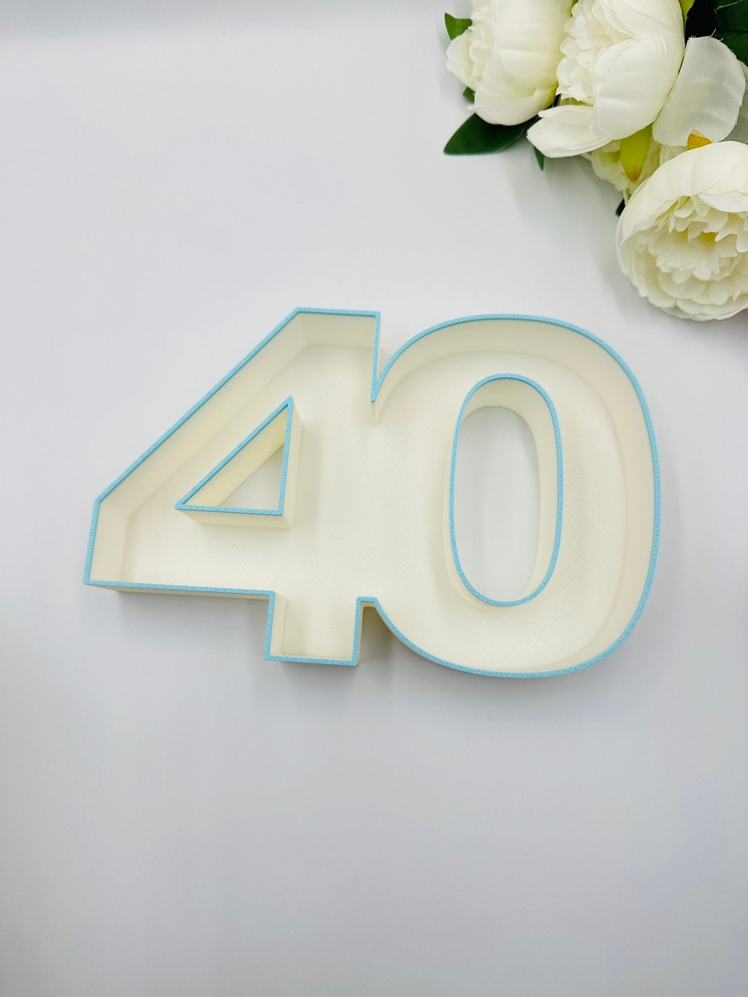 Fillable Joint Numbers 6,5'' Letters Shape Tray Birthday Number Box for ...