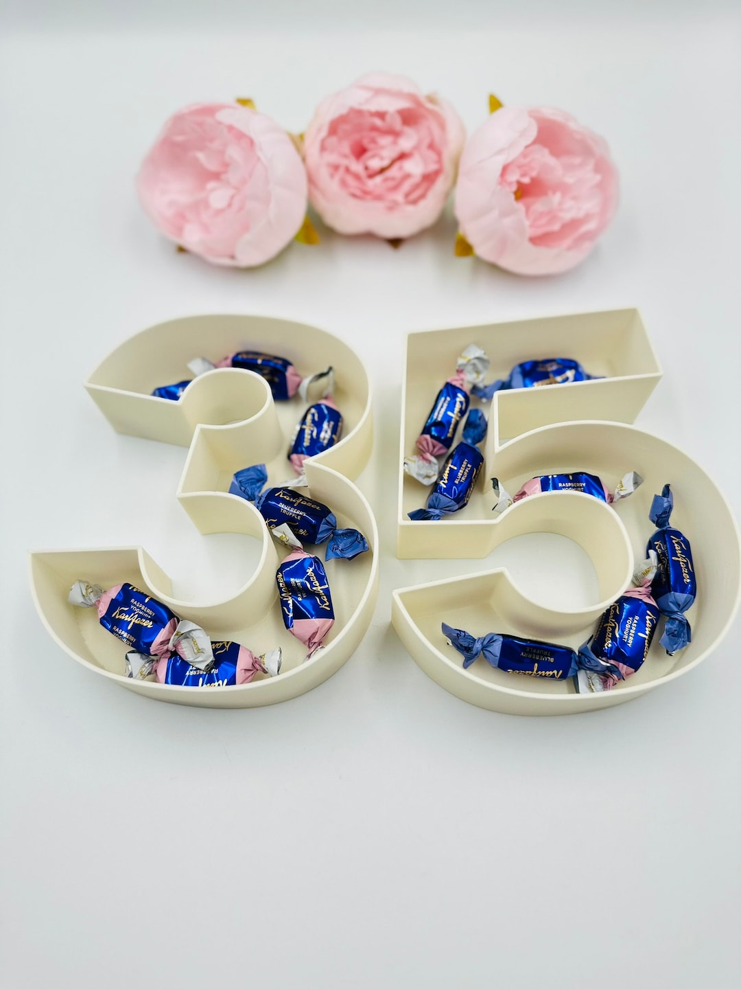 Fillable Tray Letter 6,5" Box for Candies Empty Number for Birthday ...