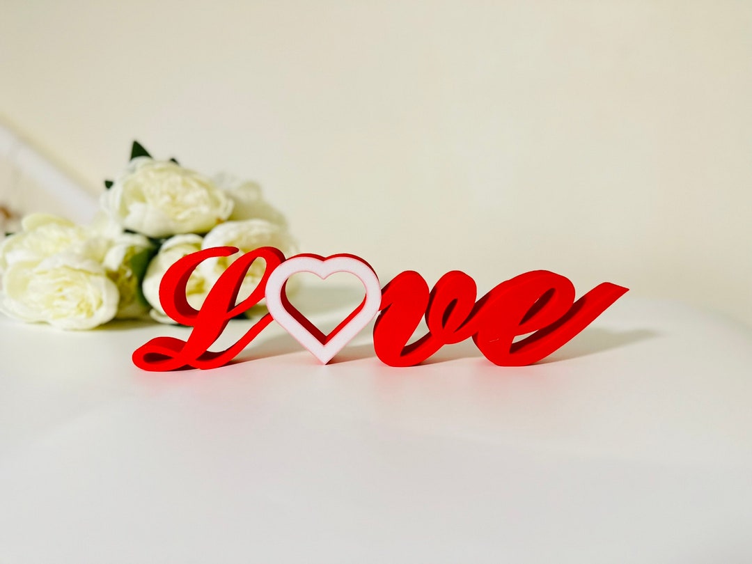 Love Name Heart Sign for Valentines Day Gift Idea for Boyfriend, I Love ...