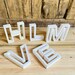Freestanding Big Letters for Table Sign Newlyweds Initials - Etsy