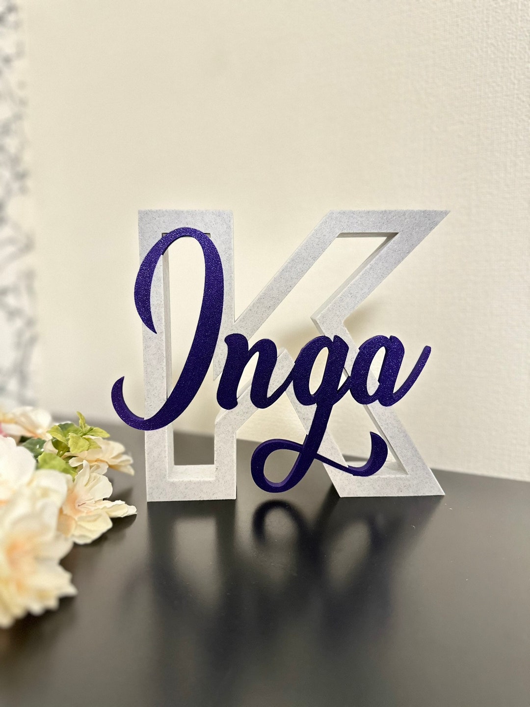 Freestanding Name Sign for Nursery Kids Name Door Sign for Bedroom ...