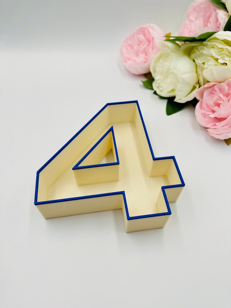 Fillable Number Tray Birthday Decoration Empty Custom Charcuterie Tray ...