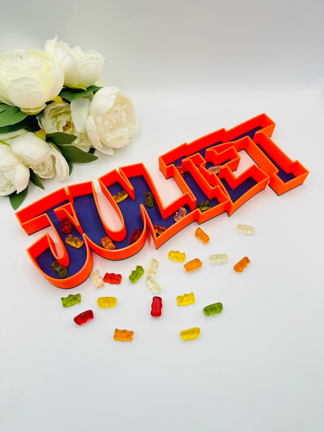 Fillable Kids Name Tray Birthday Decoration for Children Empty Name ...