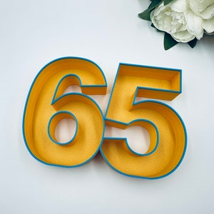 18th Number Tray Birthday Party Fillable Joint Numbers 6,5'' Birthday ...