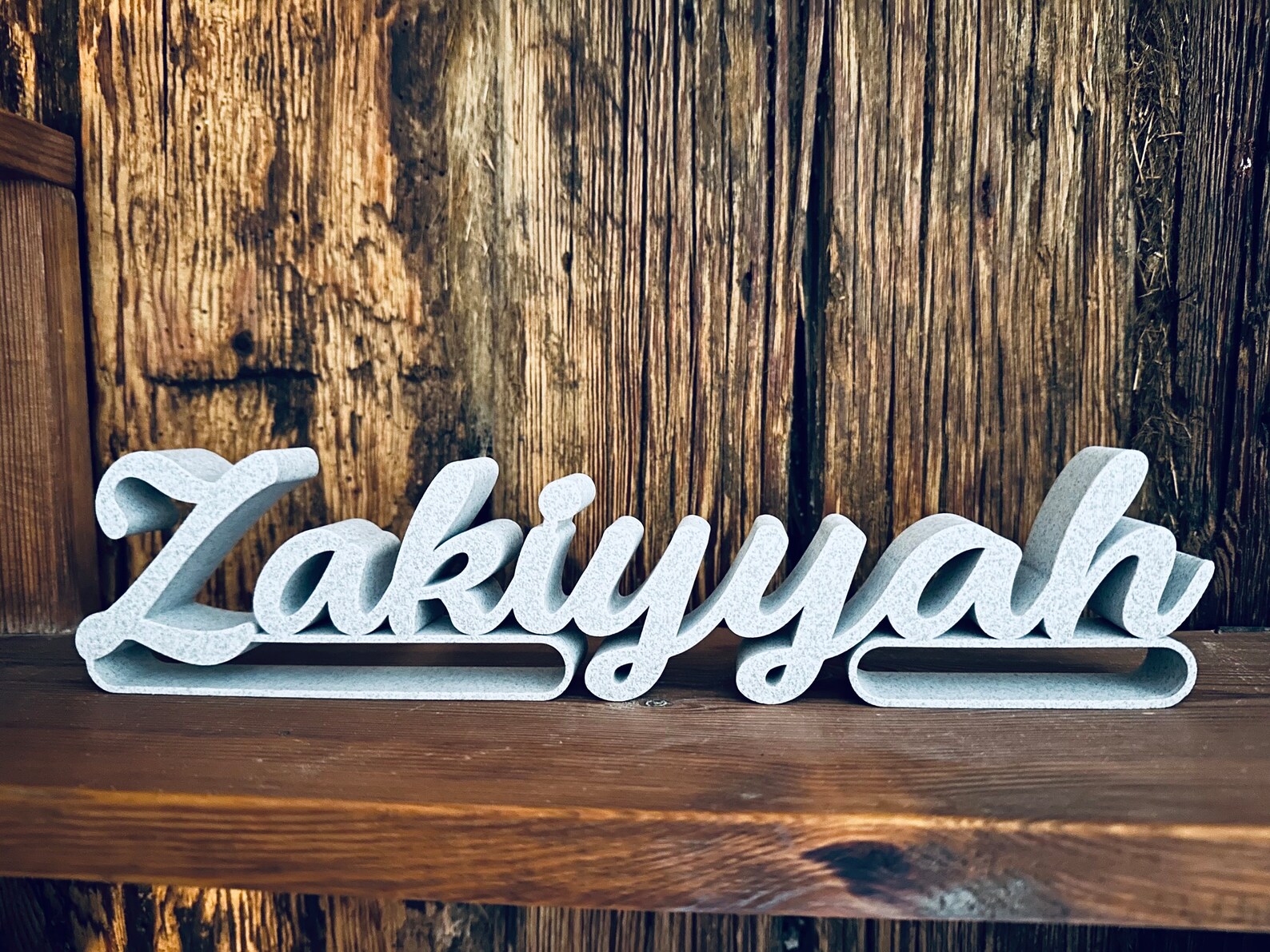 Welcome Freestanding Table Sign Custom Name for Office Table - Etsy