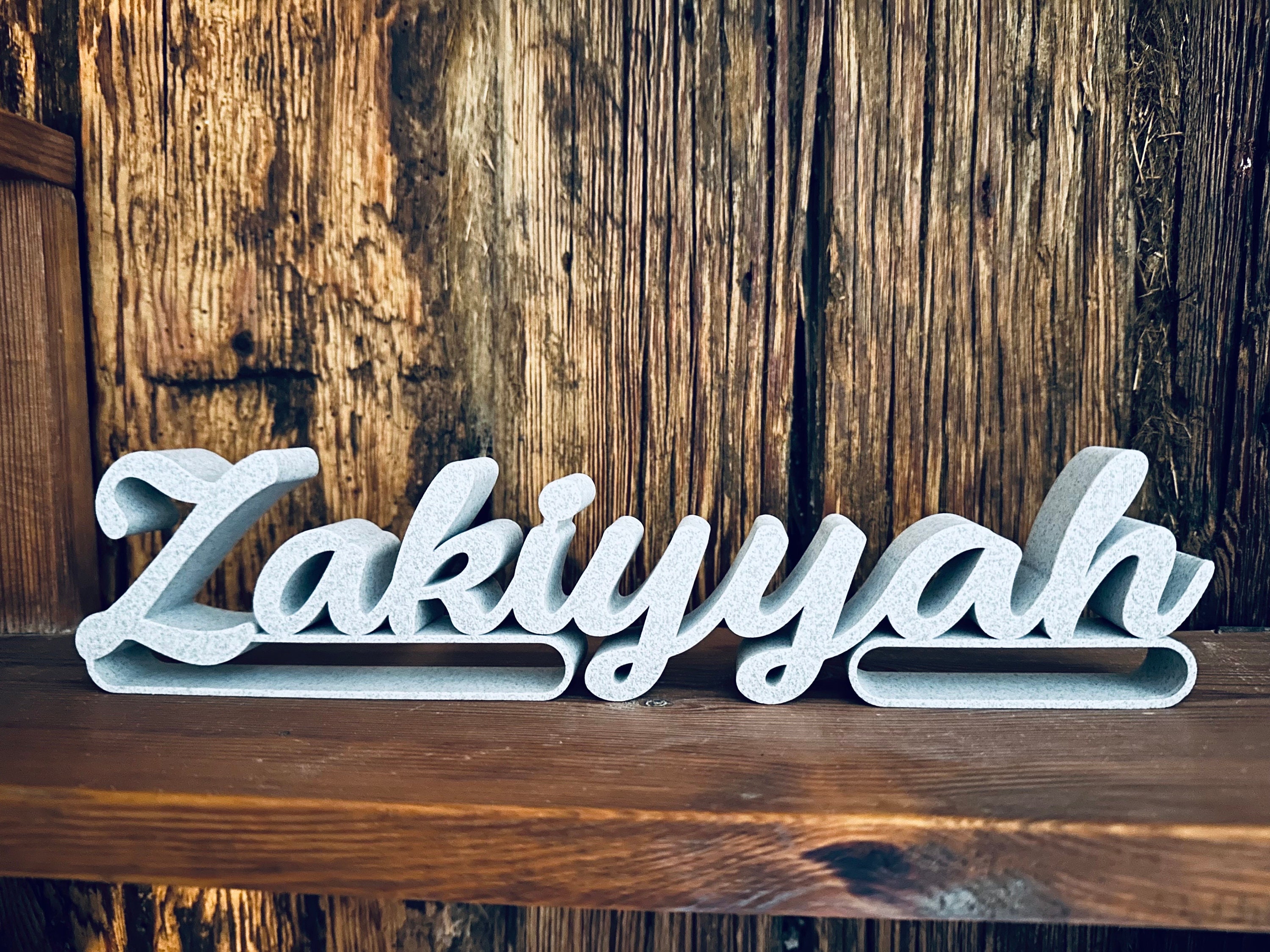 Welcome Freestanding Table Sign Custom Name for Office Table - Etsy