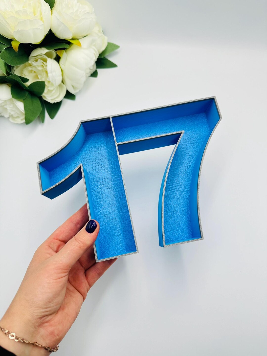 Fillable Joint Numbers 8'' Tray Sweet 16 Birthday Number Box for ...