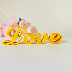 Love Freestanding Shelf Sign for Couple Anniversary, Self Standing Name ...