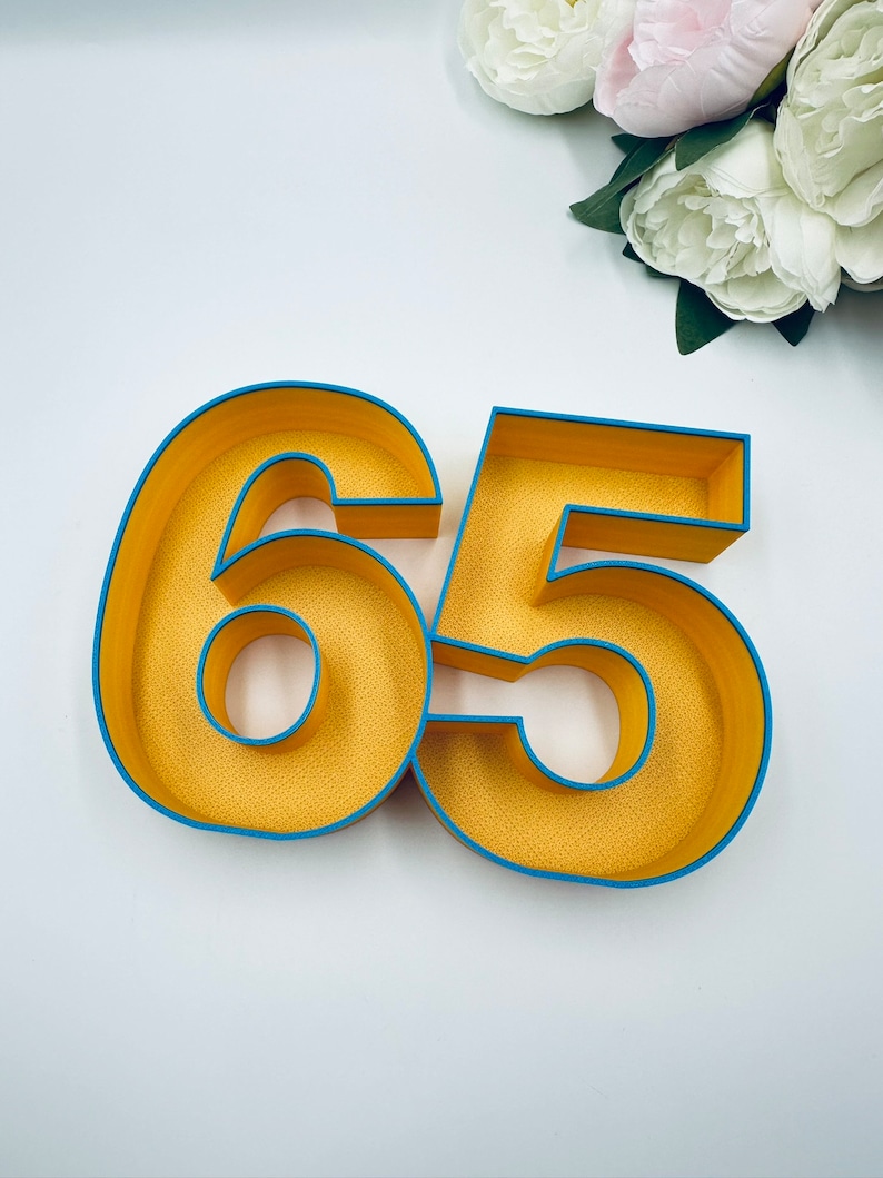 Fillable Joint Numbers 6,5'' Tray Sweet 16 Birthday Number Box for ...