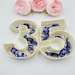 6,5" Fillable Letter Freestanding Empty Letter Box Self Standing Block ...
