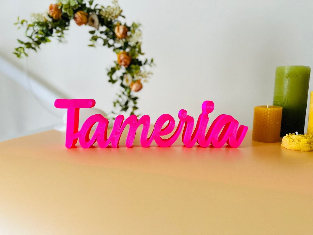 Name Sign for Girl Bedroom Freestanding Custom Sign for Kids Bedroom ...