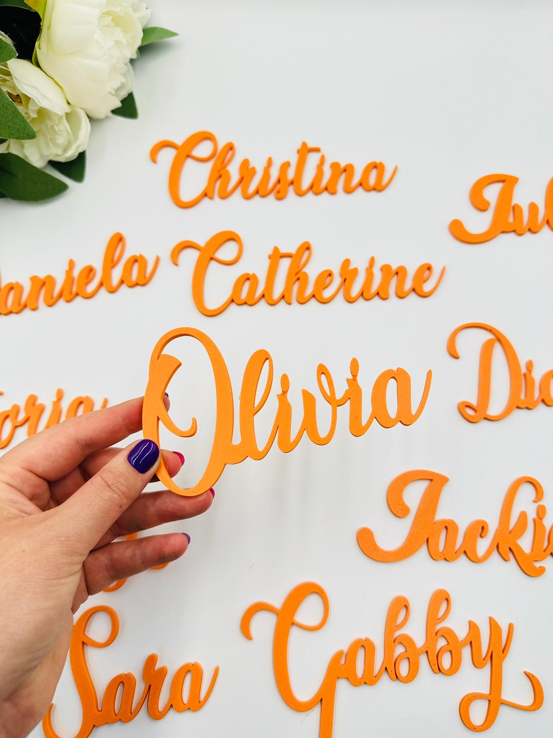 Custom Guest Place Name Sign for Wedding Table Personalized Place ...