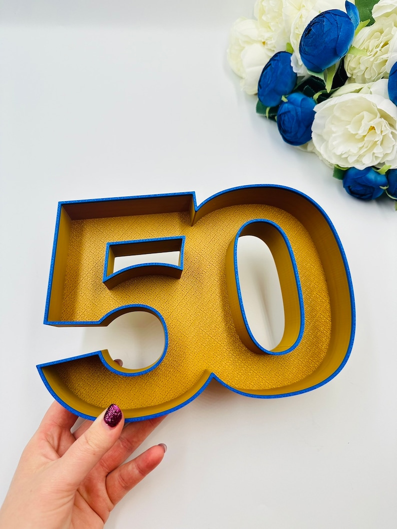 Fillable Joint Numbers 6,5'' Tray Sweet 16 Birthday Number Box for ...