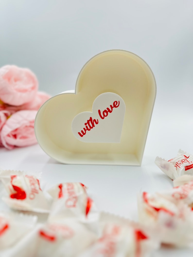 7 Fillable Heart Shape Box Tray for Valentines Day Decorations Empty ...