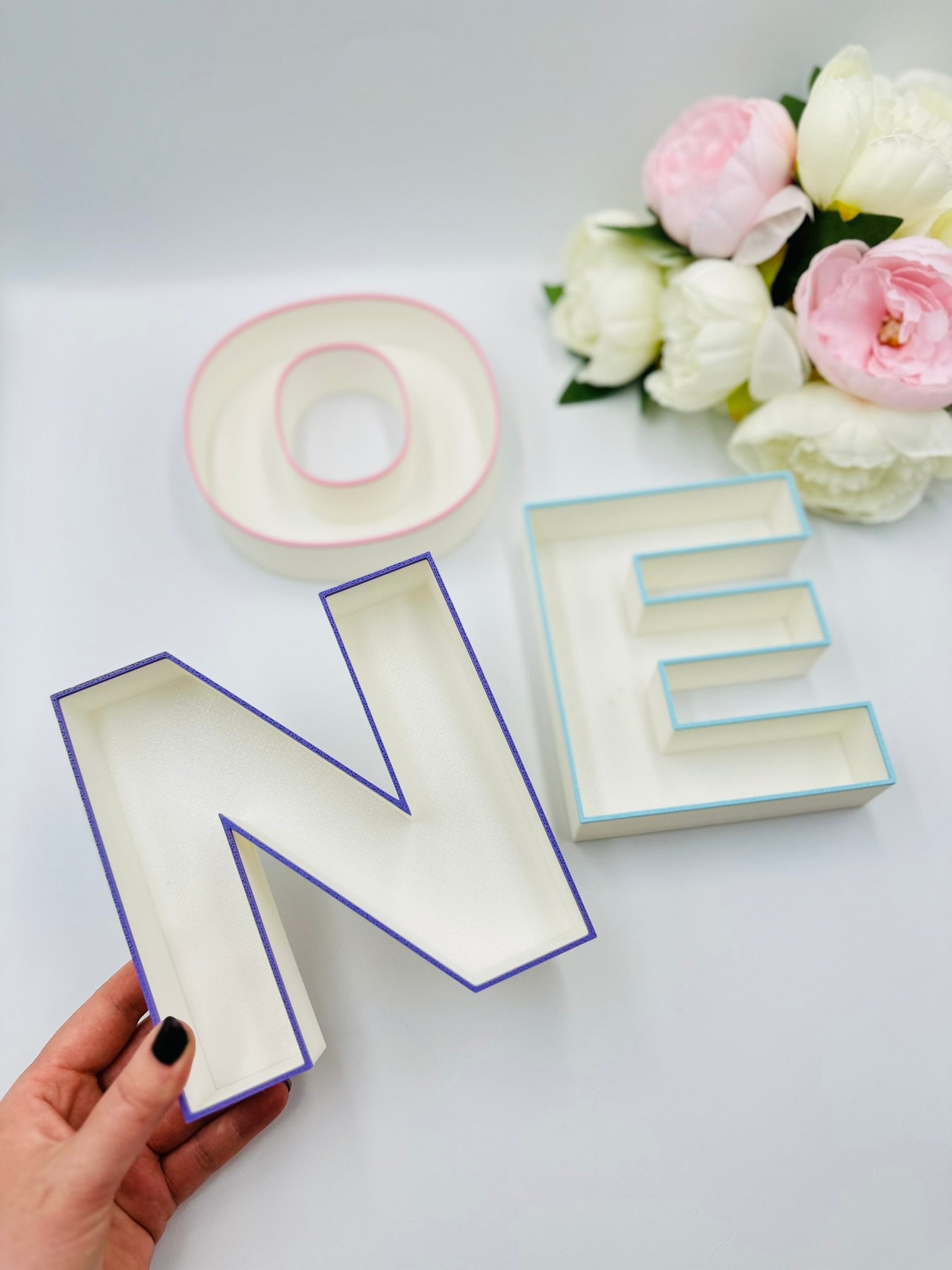Fillable Letter Tray for Birthday Numbers Decoration Empty Number ...
