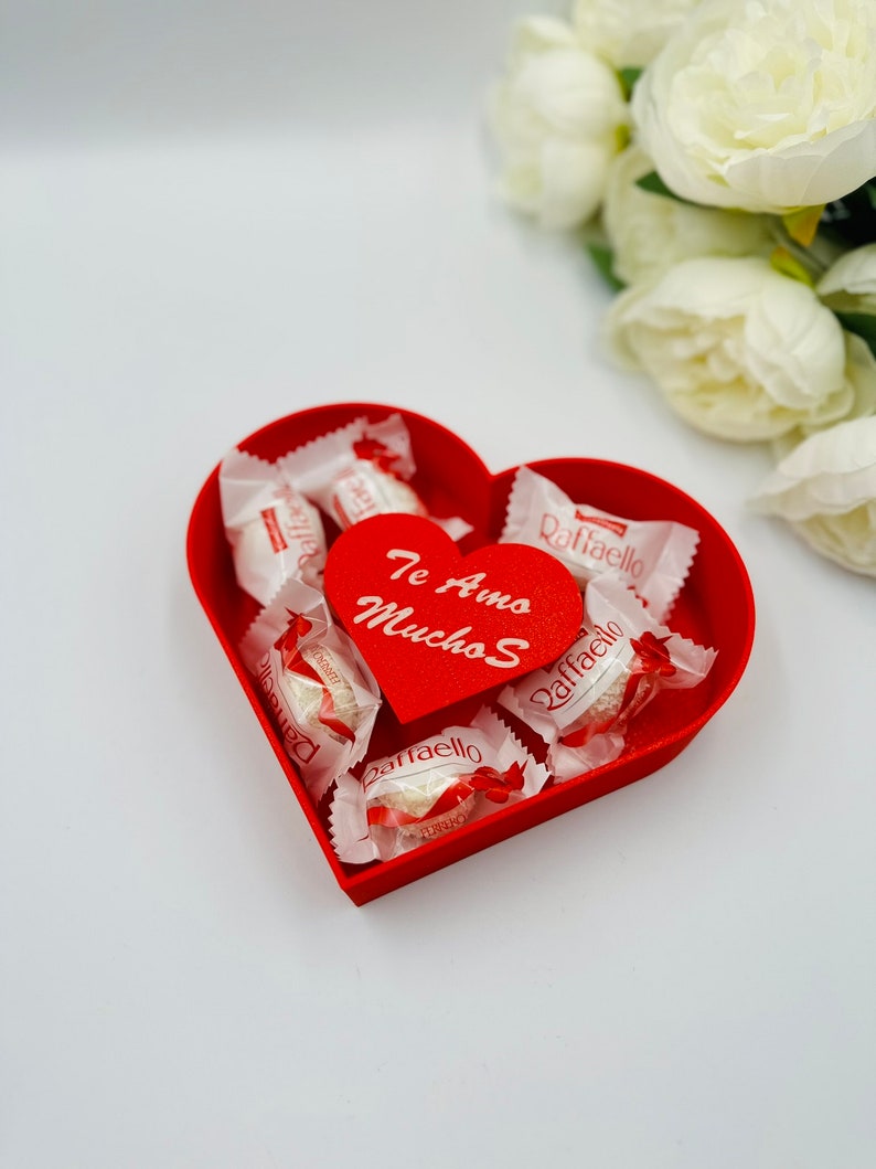7 Fillable Heart Shape Box Tray for Valentines Day Decorations Empty ...