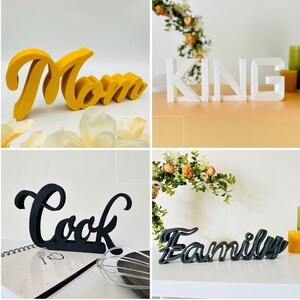 Welcome Freestanding Table Sign Custom Name for Office Table Family ...